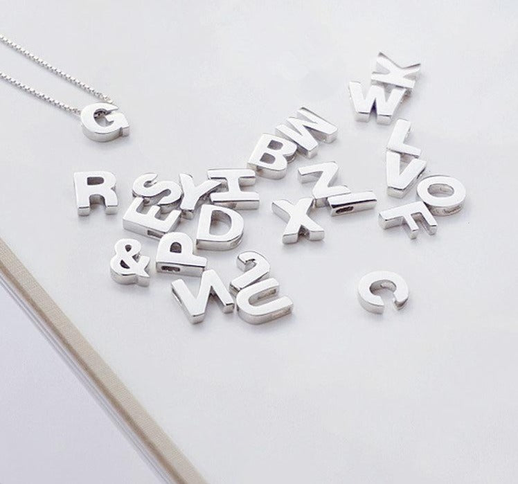 PERSONALISED INITIAL LETTER PENDANT NECKLACE– House of Pascal